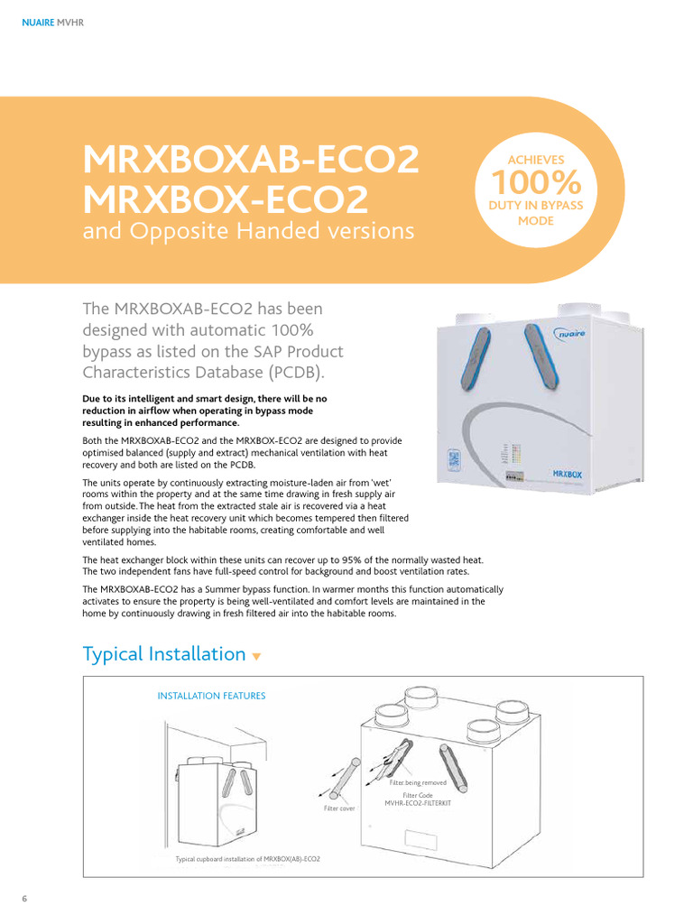 MRXBOX ECO2 Information | PDF | Ventilation (Architecture) | Mechanical Engineering