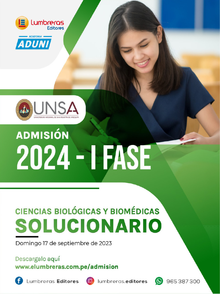 Sol Adm Unsa I Fase-2024 (Bio) | PDF | Ozono | Inflación