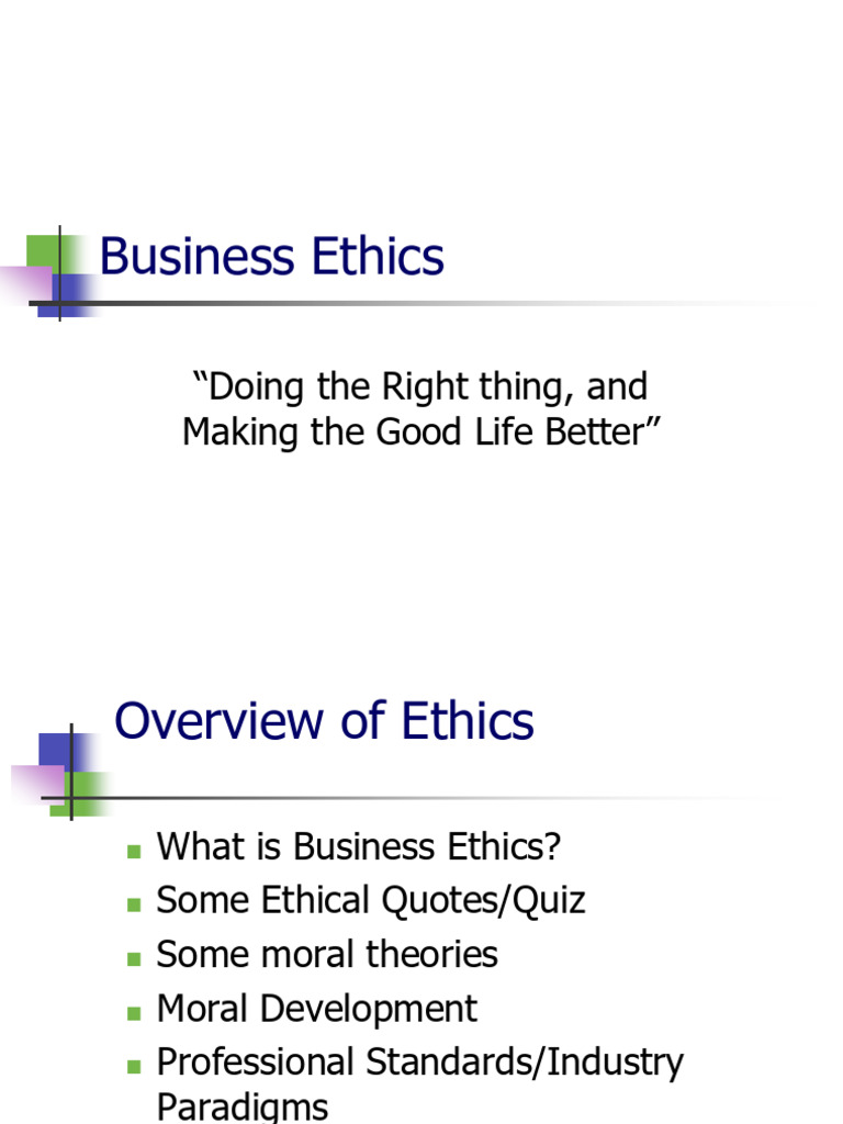 Basic Business Ethics | PDF