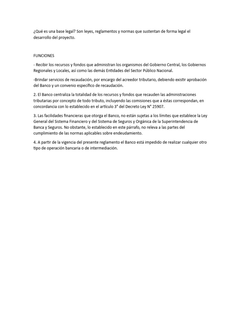 Definición de Base Legal en Proyectos | PDF