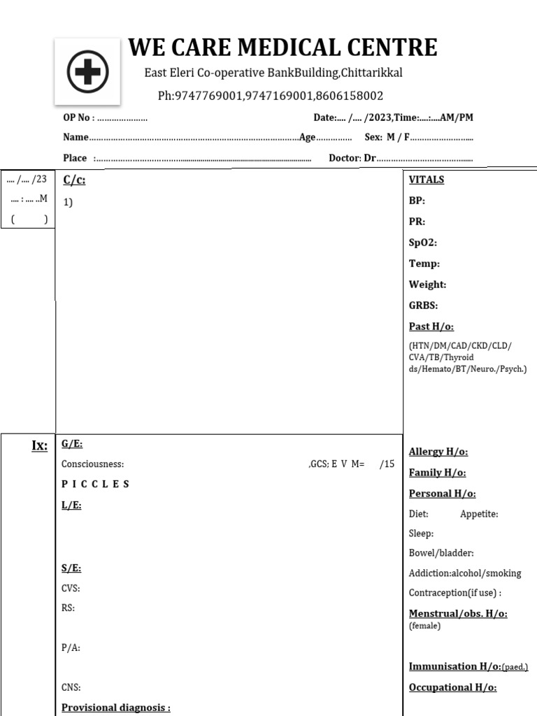 Detailed Prescription | PDF