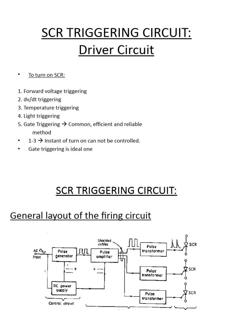 8 SCR Triggering Circuit | PDF