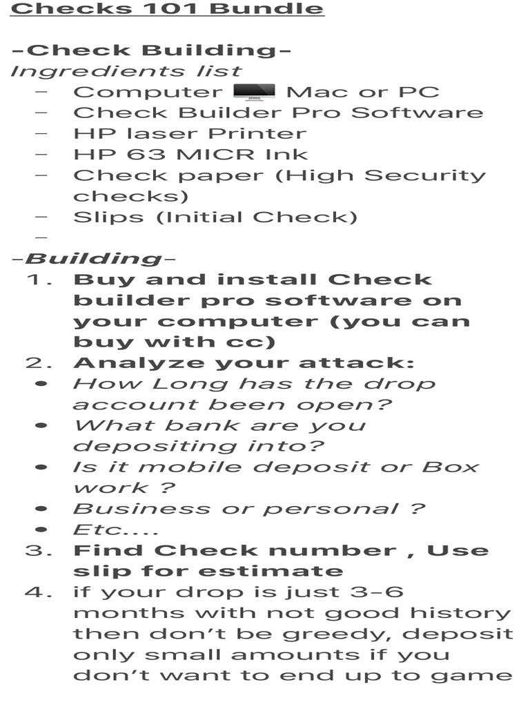 Check Building Tut | PDF