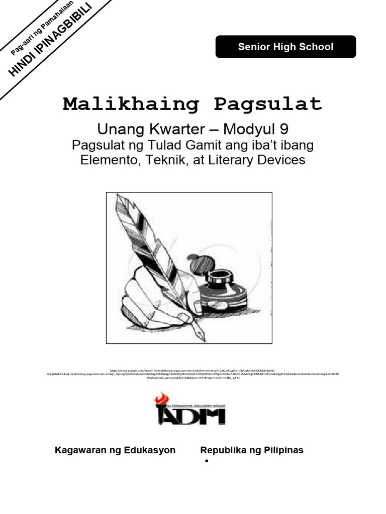 Malikhaing Pagsulat12 - q1 - Mod9 | PDF
