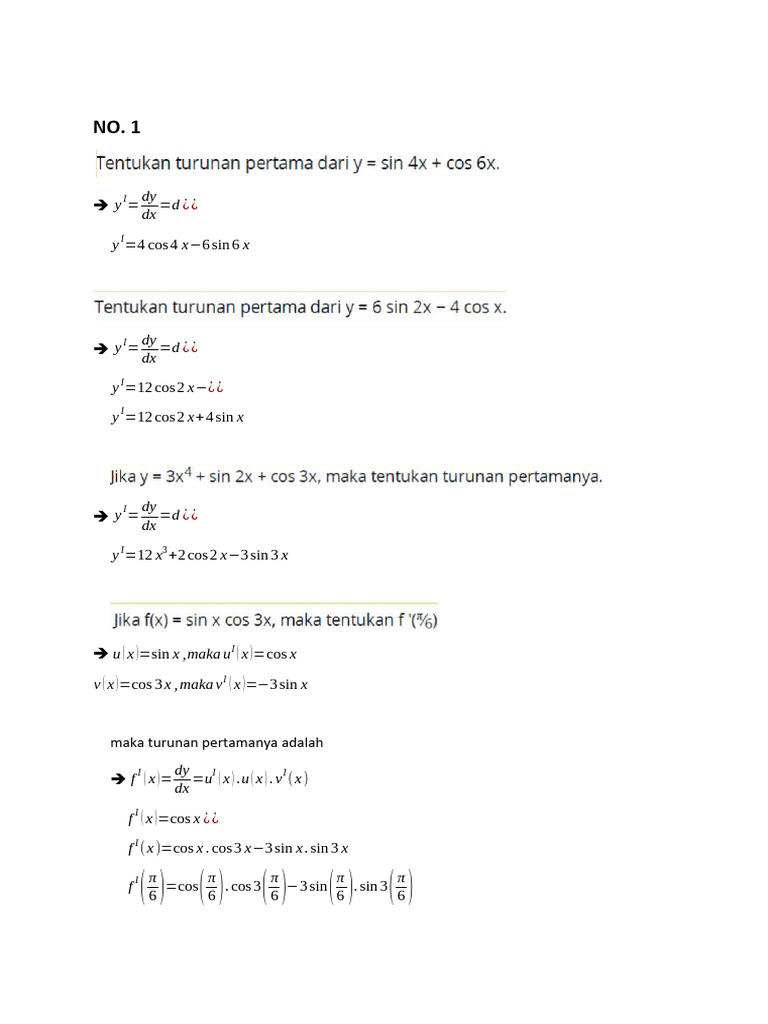 Soal Dan Pembahasan Kalkulus | PDF