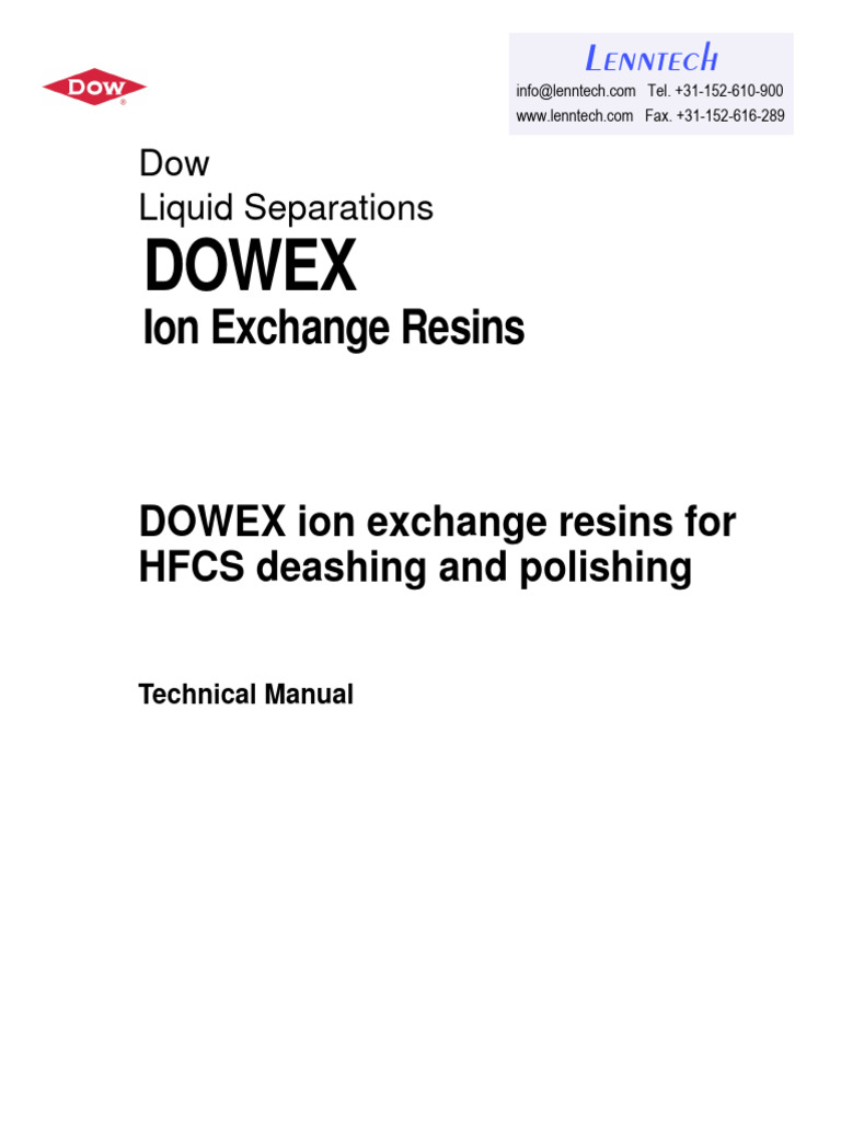 Dowex-Ion-Exchange-Resins-Technical-manual-L | PDF | Hydrochloric Acid ...