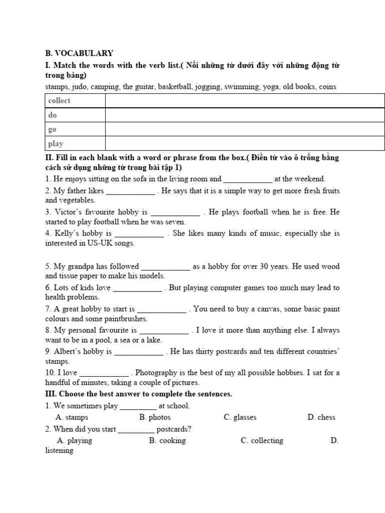 English Exercise | PDF