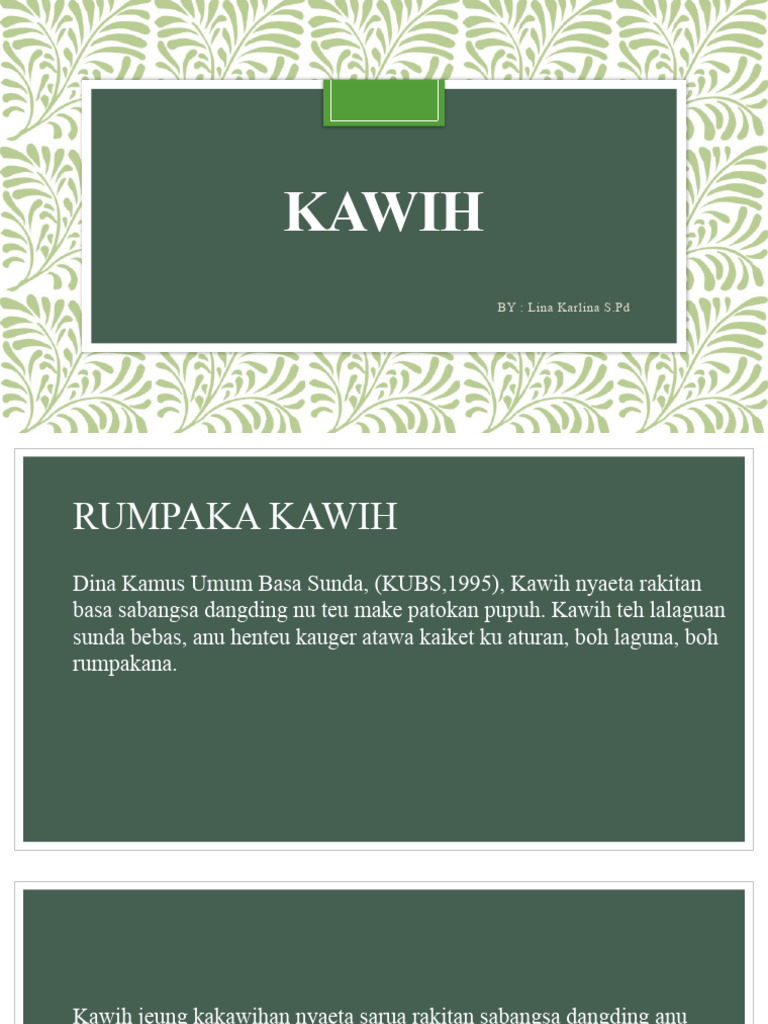 KAWIH | PDF