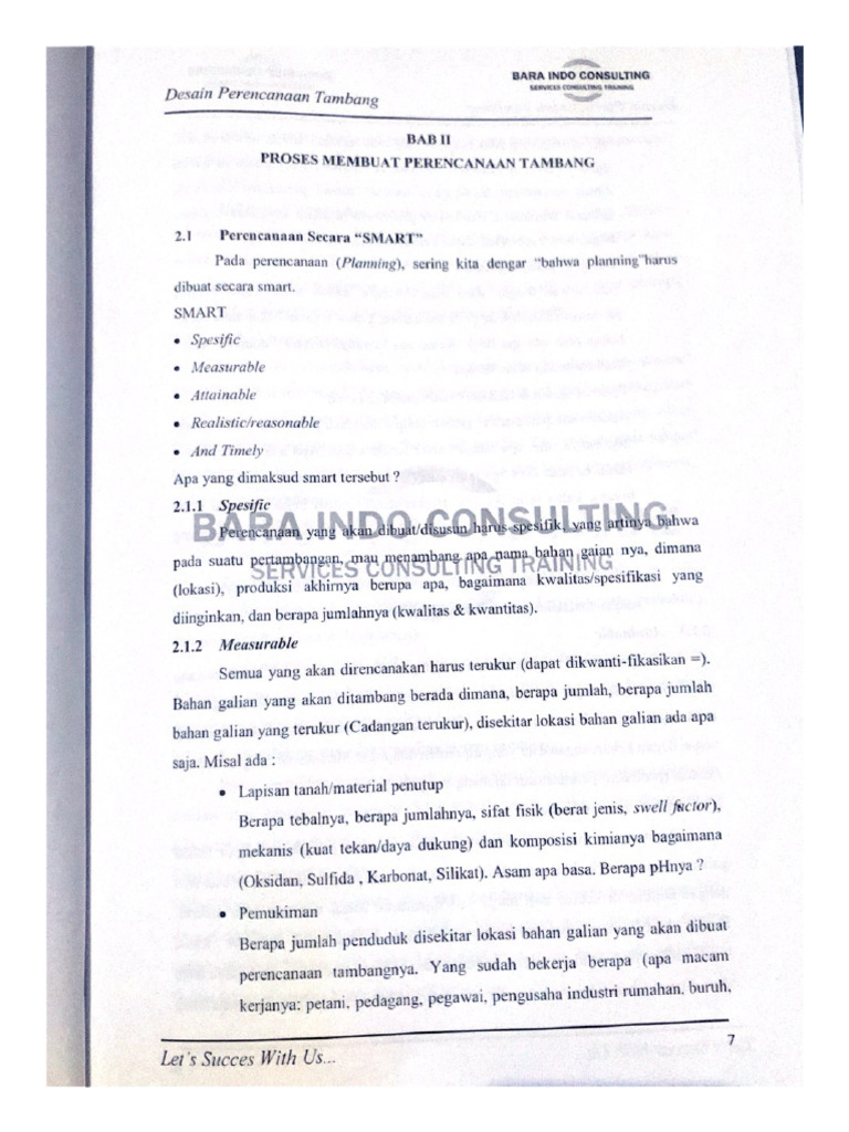 Desain Perencanaan Tambang | PDF