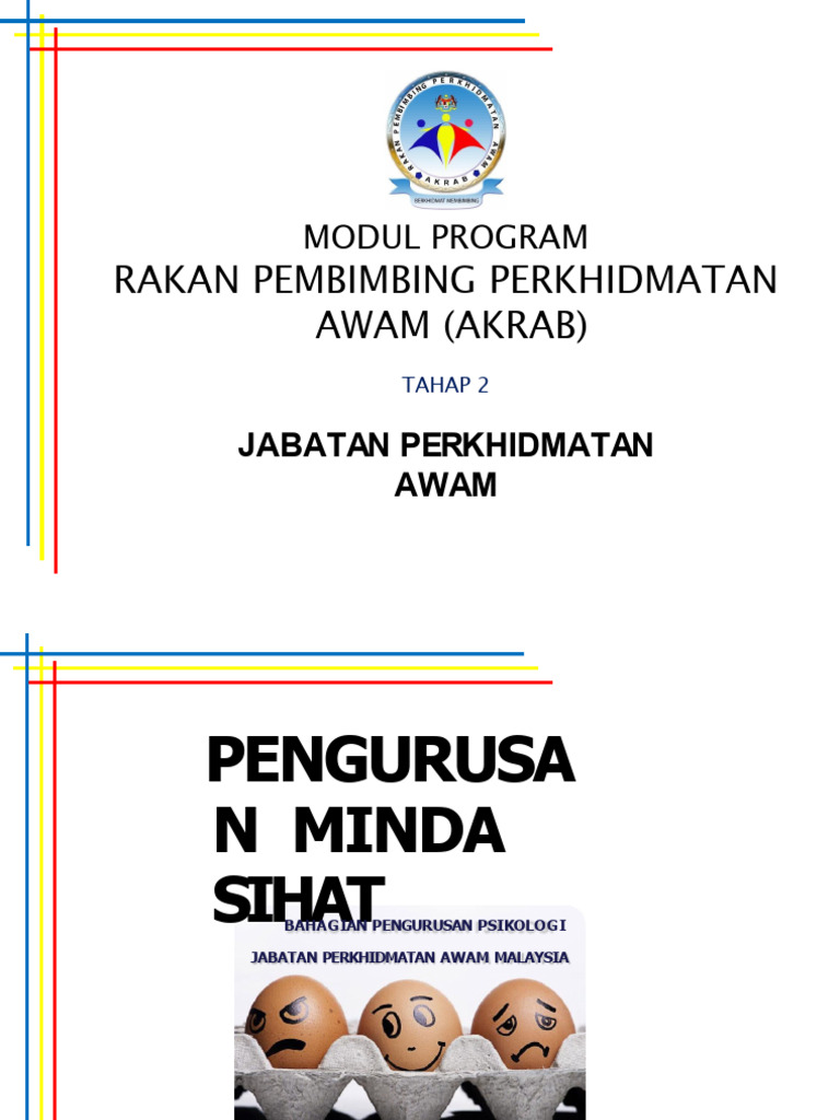 Pengurusan Minda Sihat | PDF
