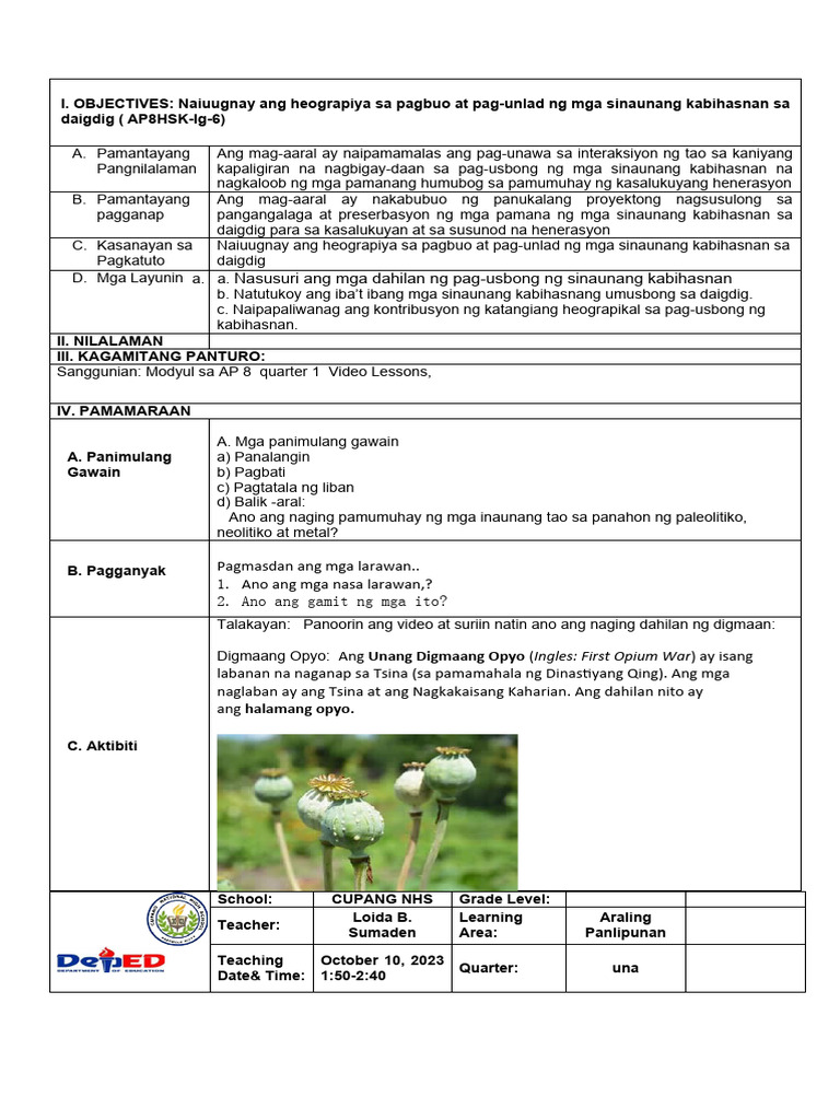 Cot 2 DLL - 2022-2023 | PDF