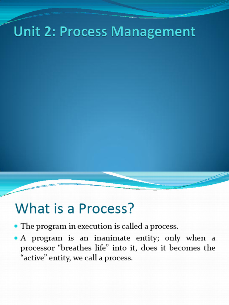 Unit 2 Process Mngn Pdf Thread Computing Process Computing
