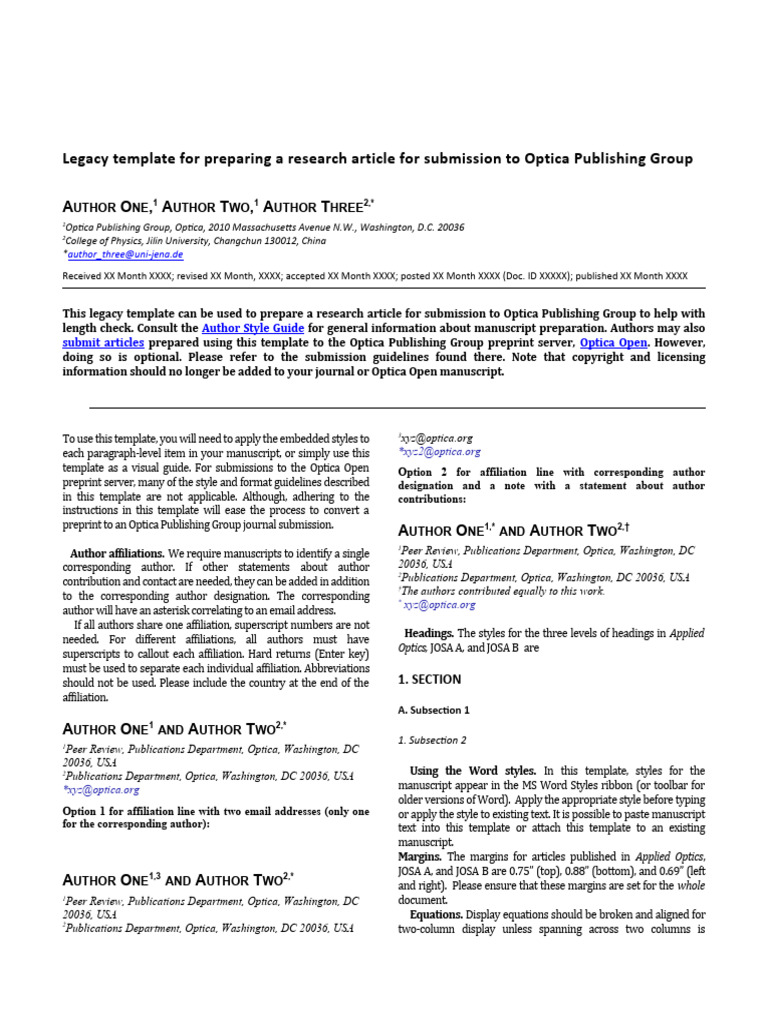 Osa Legacy Template | PDF