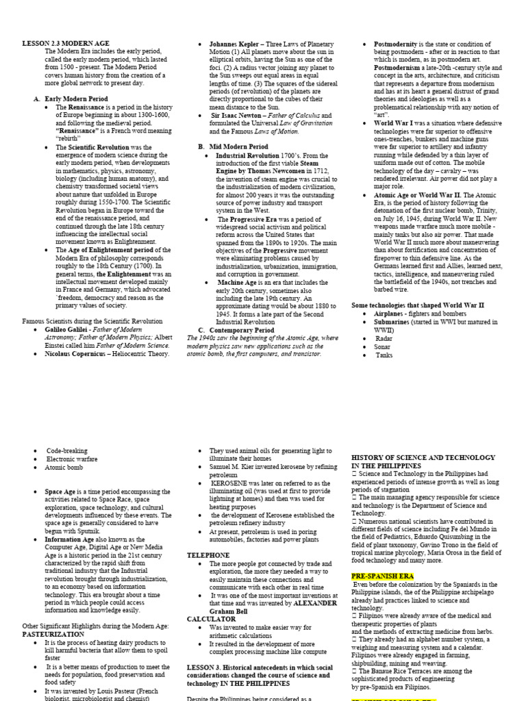 Sts Module2 | PDF | Science | Nicolaus Copernicus