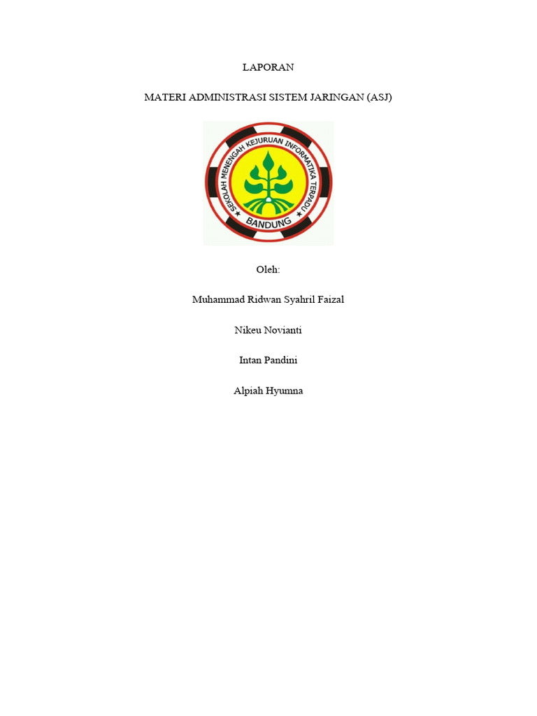 Laporan Konfigurasi Sistem Jaringan ASJ | PDF | Bisnis