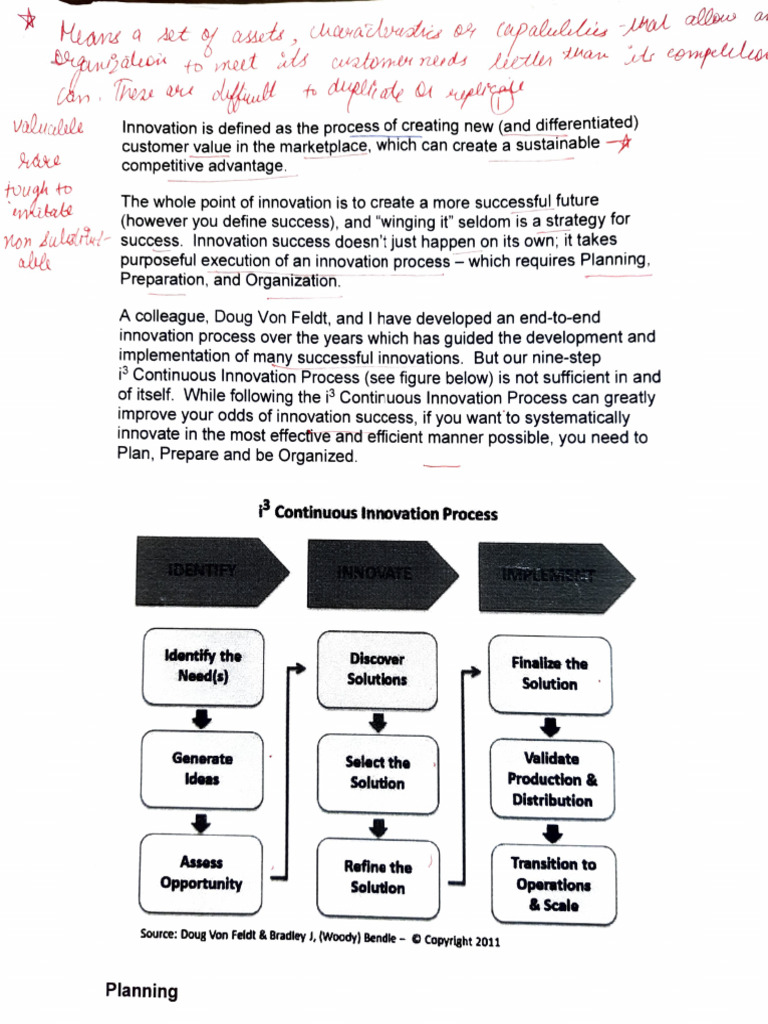 Innovation & Change (Planning) | PDF