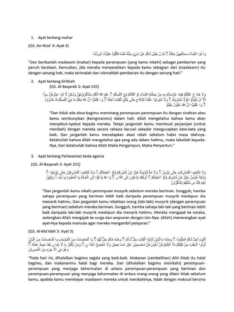 Ayat Tafsir Ahkam | PDF