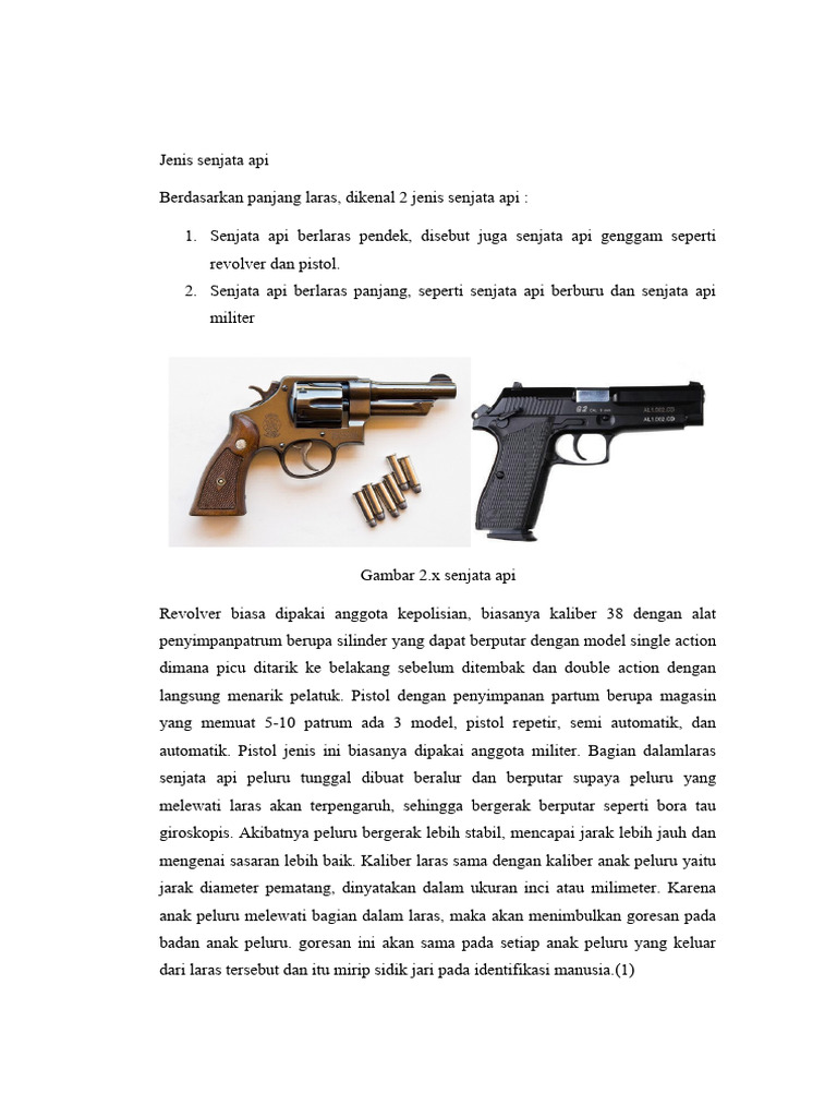 Jenis Senjata Api | PDF