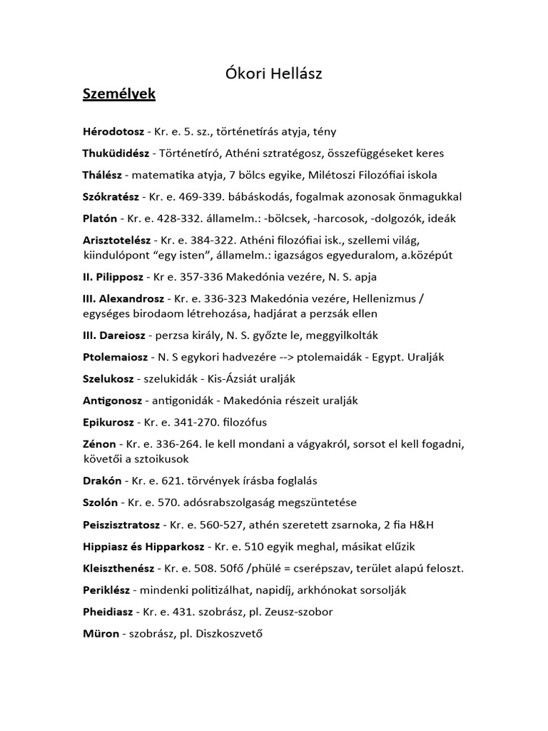 Hellas Summary | PDF