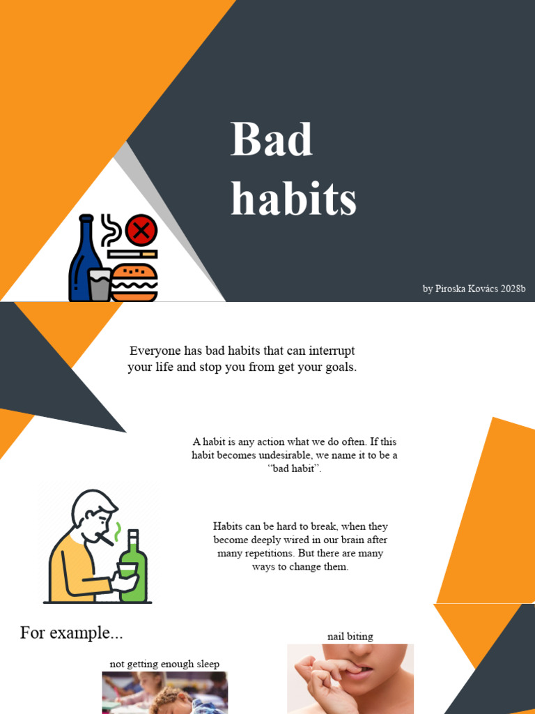 Breaking Bad Habits: Strategies for Change | PDF