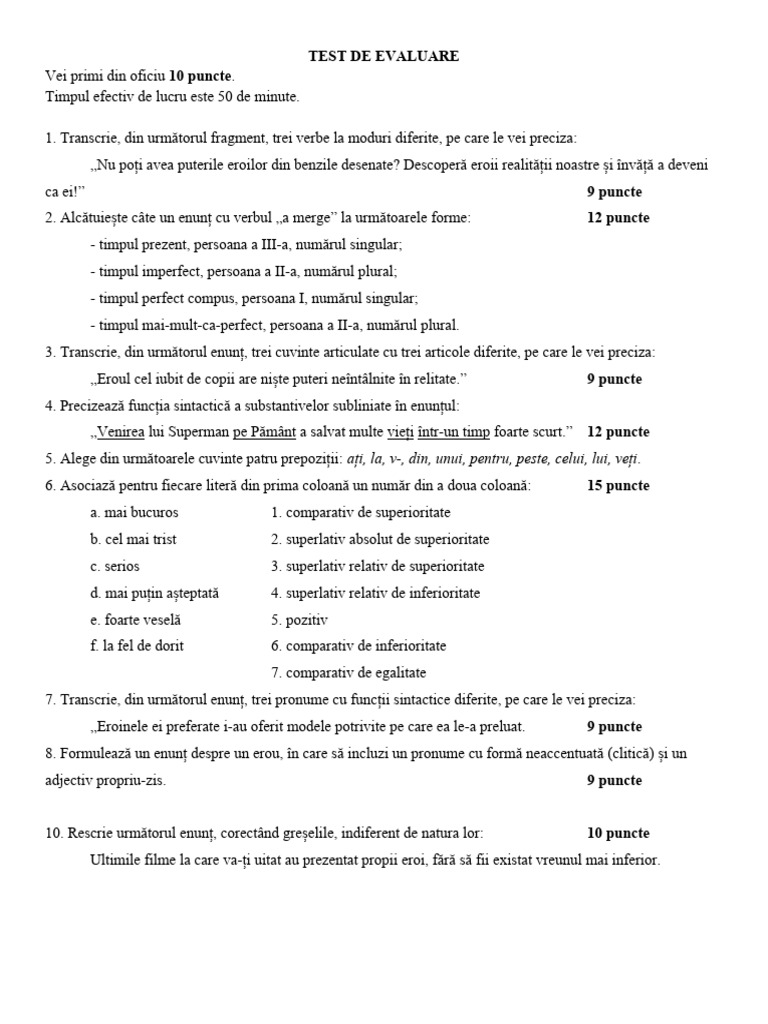 7 Test Gramatica Pdf