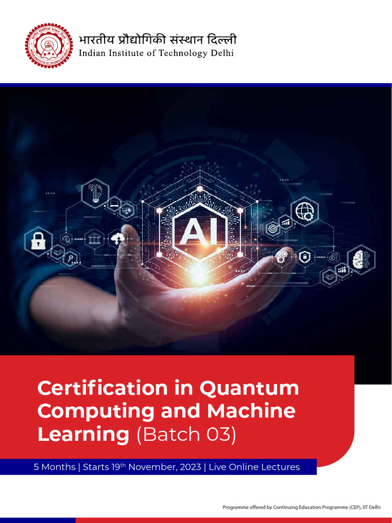QCML Batch 03 Brochure | PDF