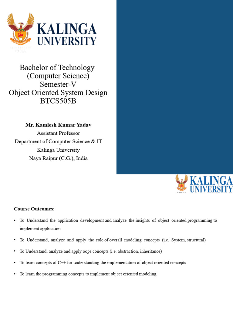 Oosd Btcs505b Ppt Unit 3 Pdf 