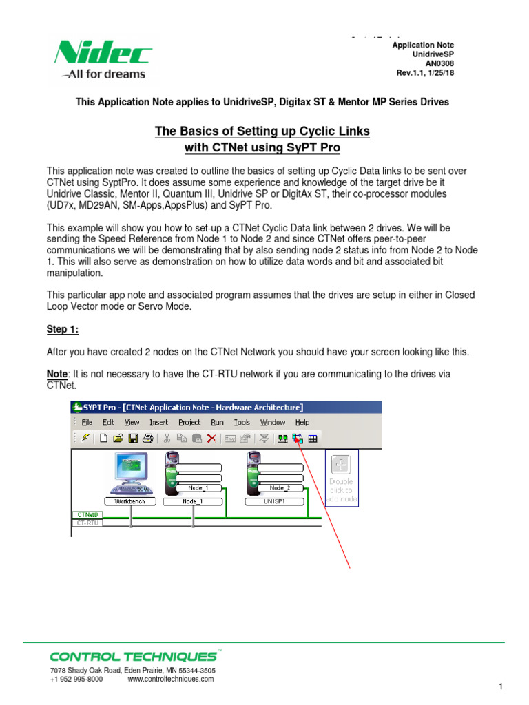 AN0308 Setting Up Cyclic Links With CTNet Using SyPT Pro | PDF | Node ...