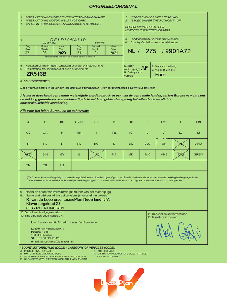 Groen Kaart | PDF