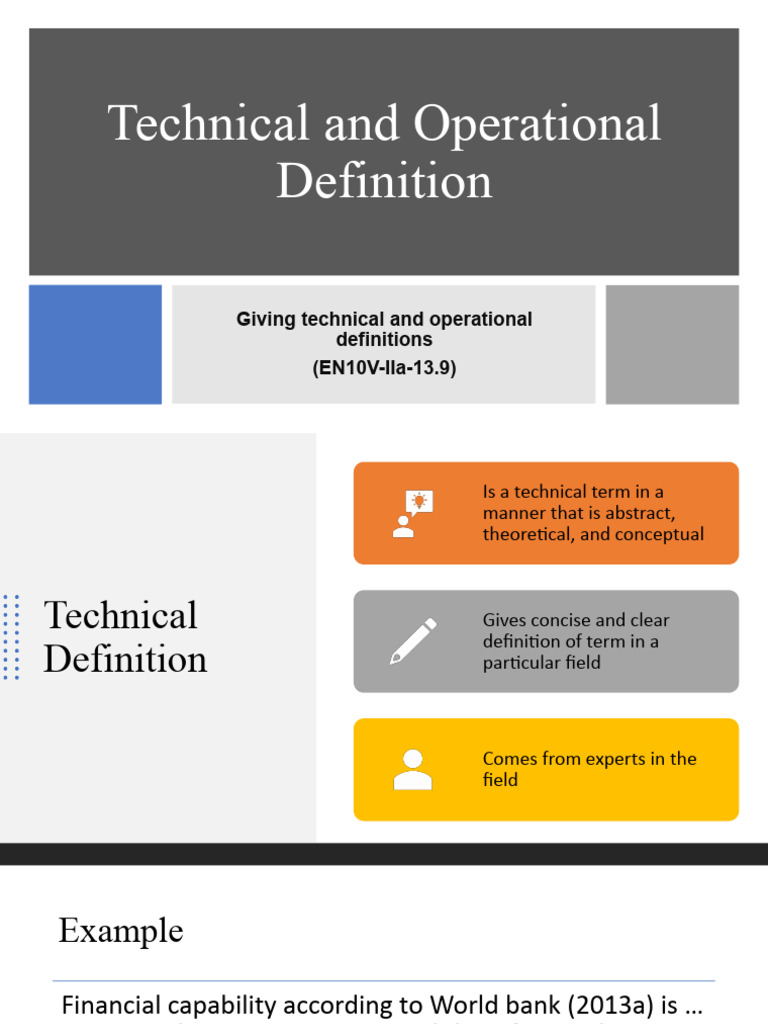 ENG10-Q4W2-Technical-and-Operational-Definition | PDF | Definition ...