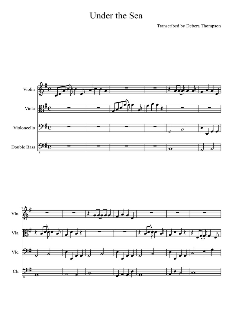 Under The Sea | PDF