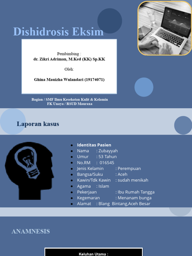 LAPKAS KULIT Dishidrosis Ghina | PDF