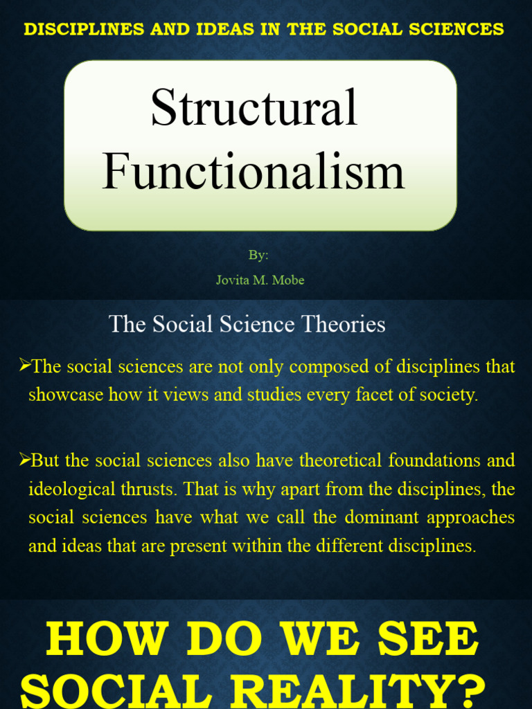 Structural Functionalism | PDF