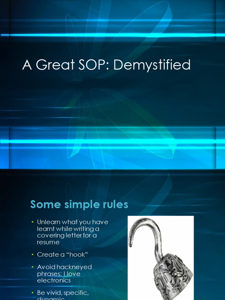 A Great SOP | PDF