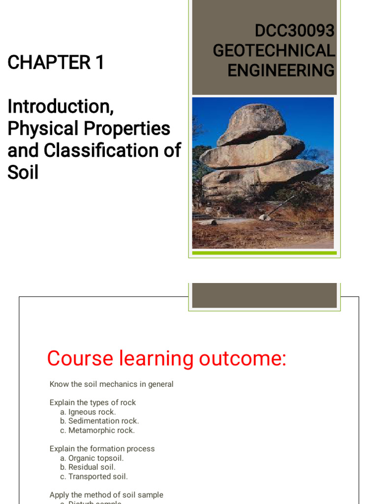Soil Properties & Classification Guide | PDF | Science & Mathematics