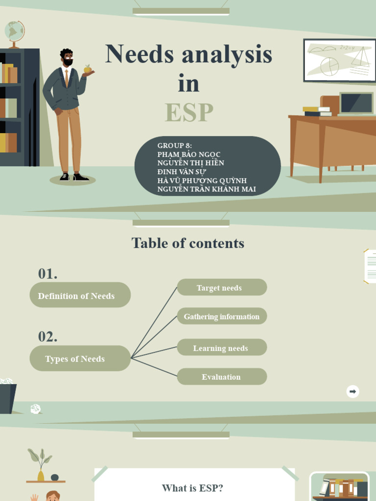 ESP Presentation - Needs Analysis | PDF