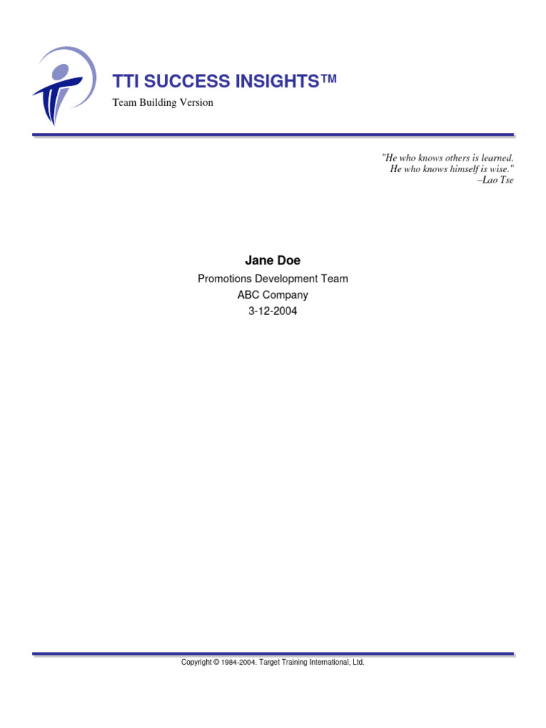 DISC Sample Report | PDF