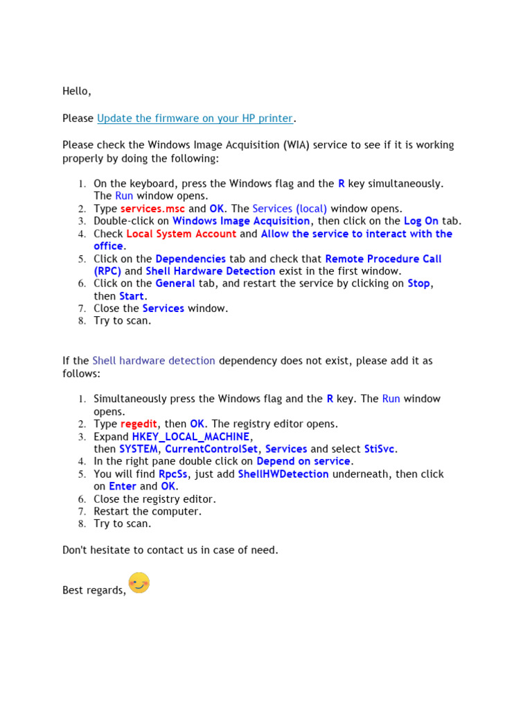 Update The Firmware On Your HP Printer | PDF