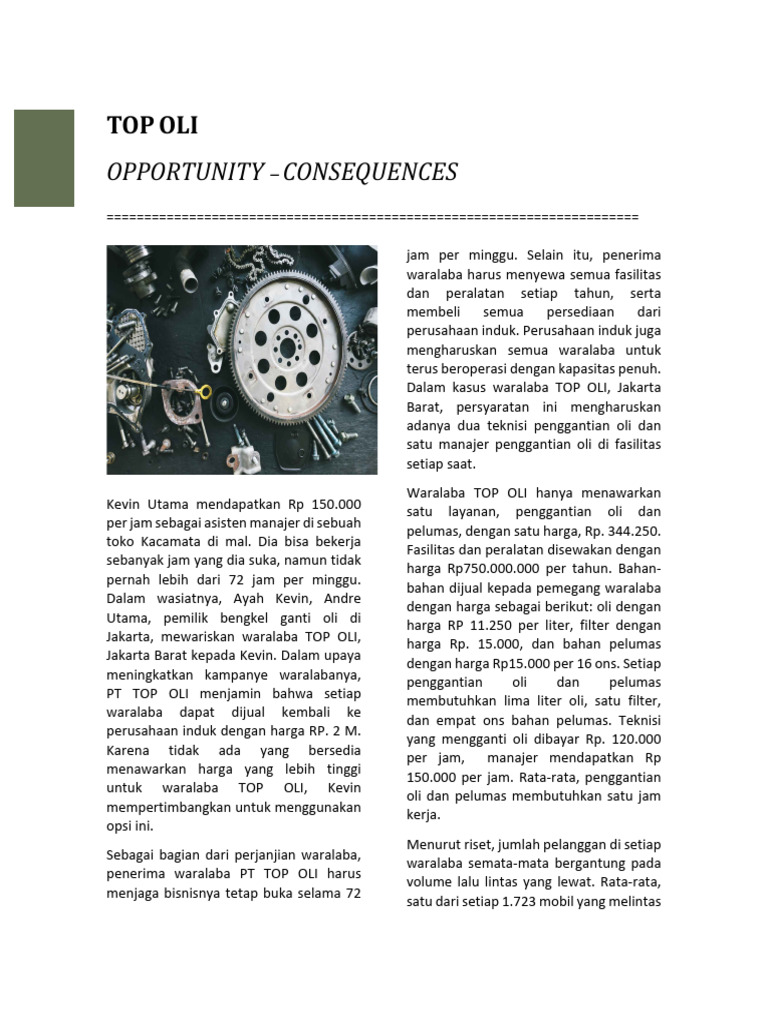 Kasus Top Oli - Student | PDF