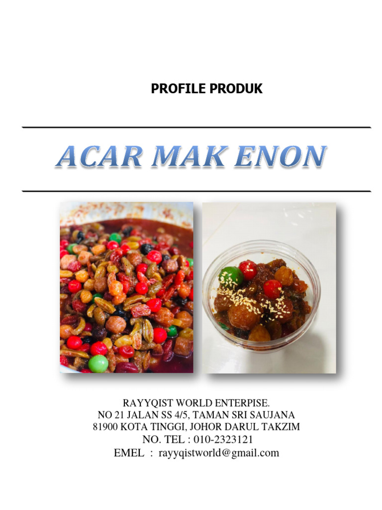Profile Company Acar Mak Enon | PDF