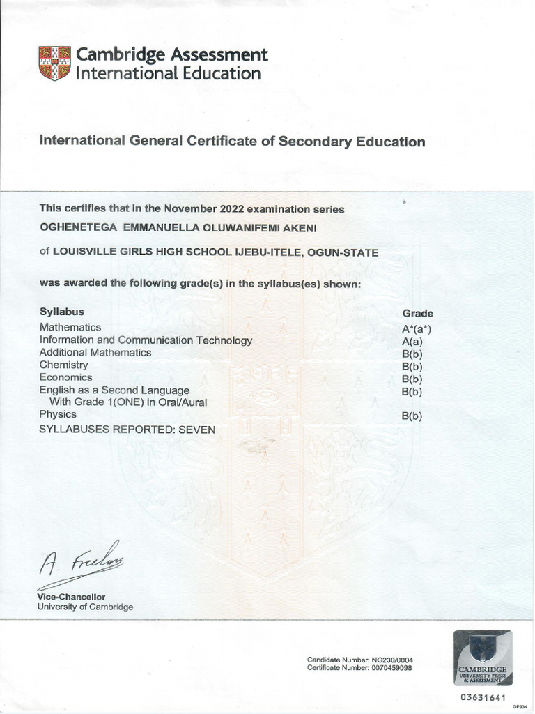 Cambridge Assessment | PDF