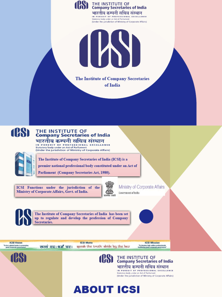 Overview of the Institute of Company Secretaries | PDF