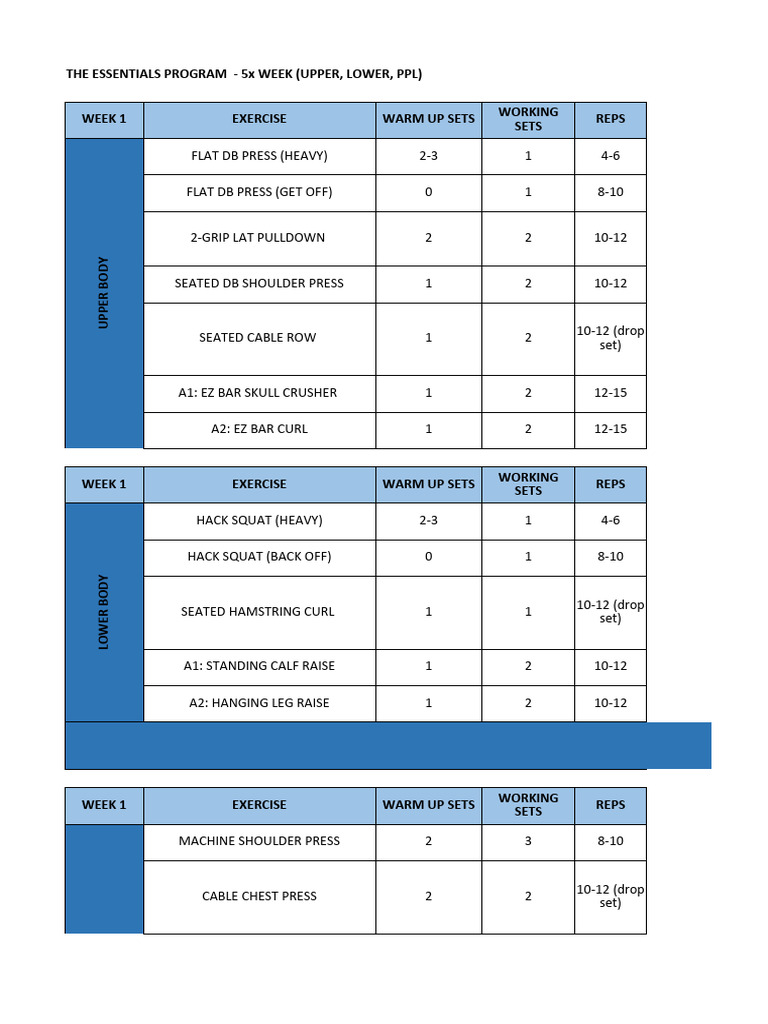 The Essentials Program 5x | PDF