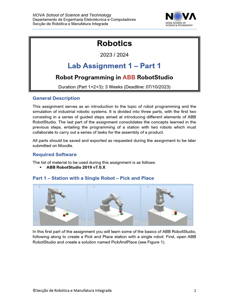 Robotica Lab1 Parte1 | PDF