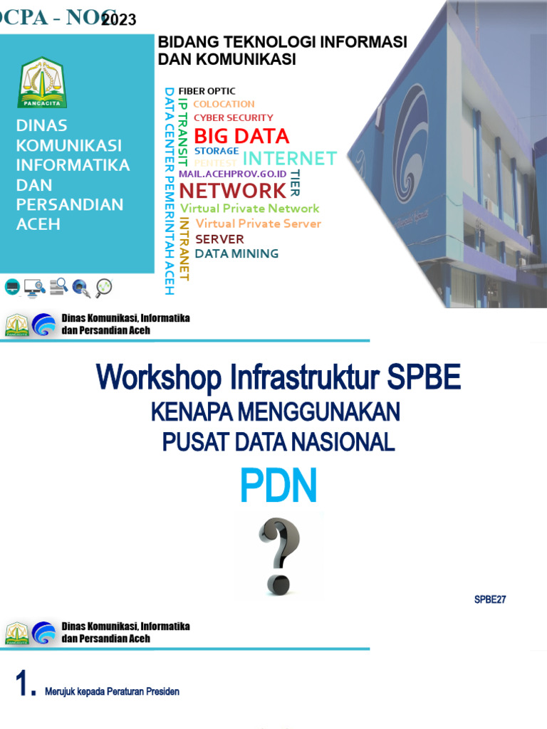 Workshop Pusat Data Nasional (PDN) | PDF