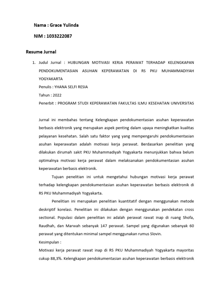 UTS SIK Grace Yulinda | PDF