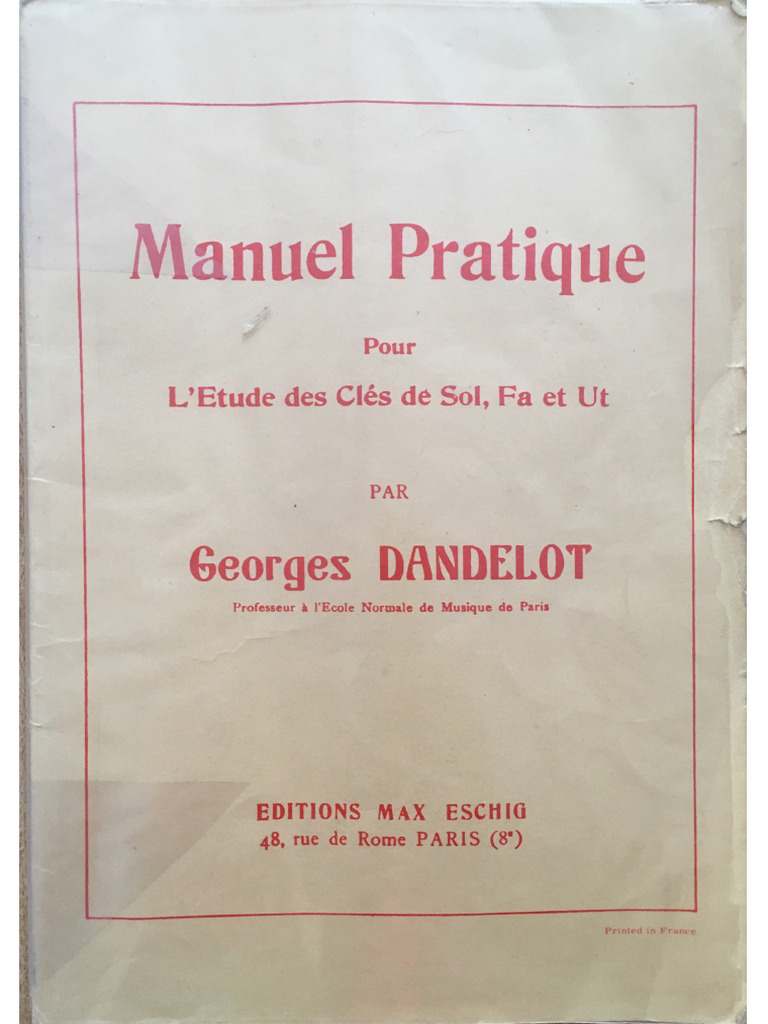 DANDELOT - Manuel Pratique | PDF