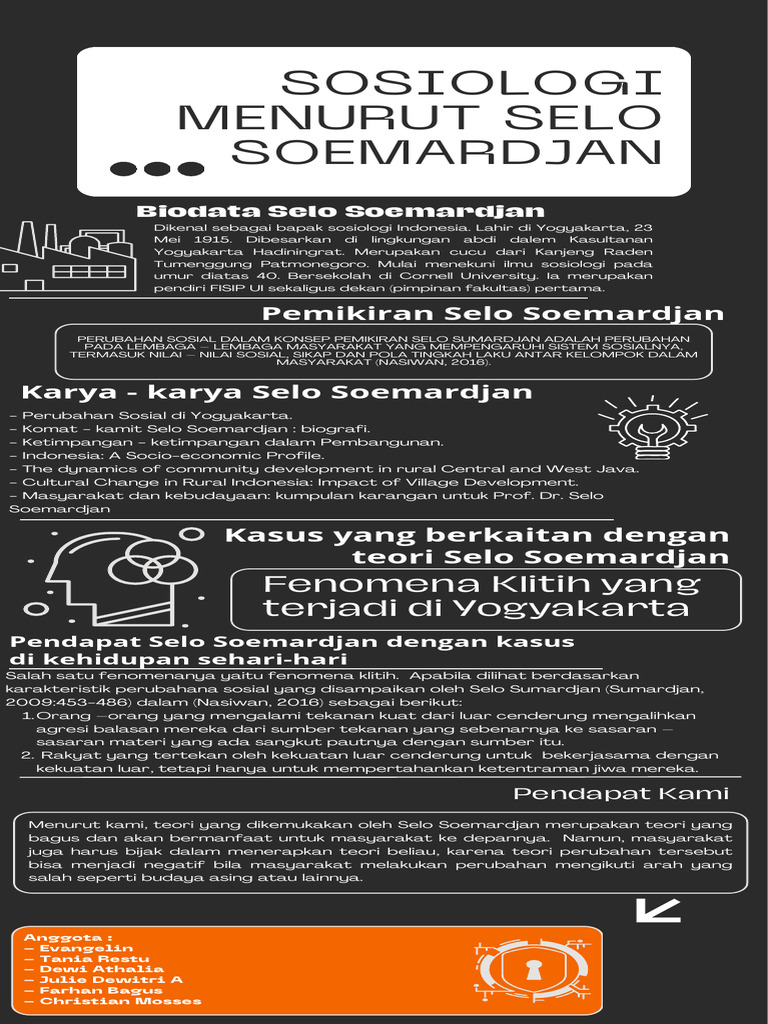 Sosiologi Menurut Selo Soemardjan | PDF