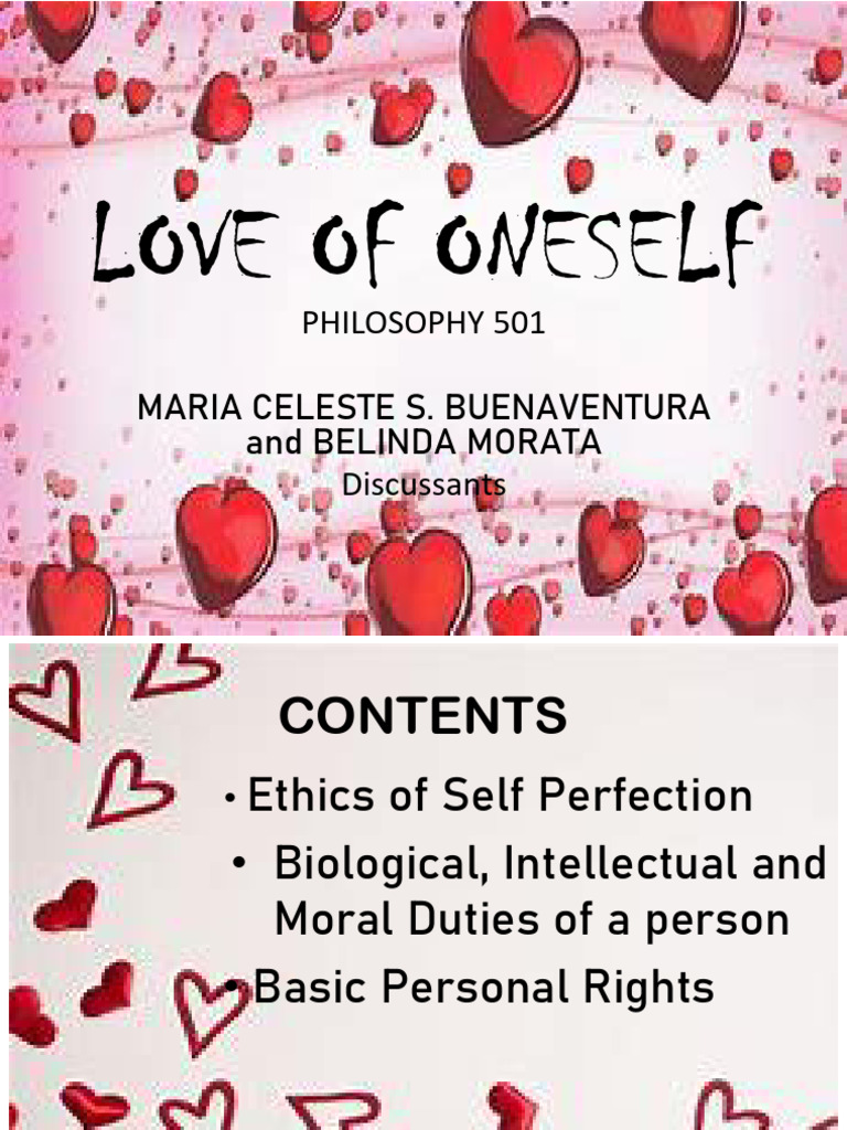 LOVE OF ONESELF- ETHICS OF SELF-PERFECTION | PDF | Virtue Ethics ...