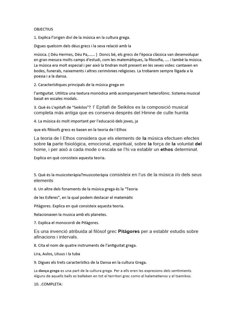 Objectius Tema 1 | PDF